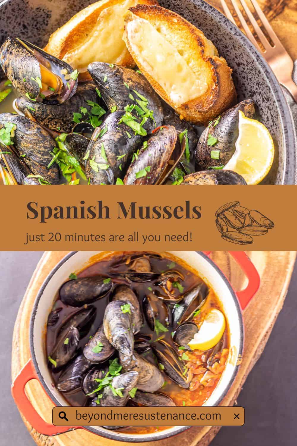 Spanish Mussels • Beyond Mere Sustenance