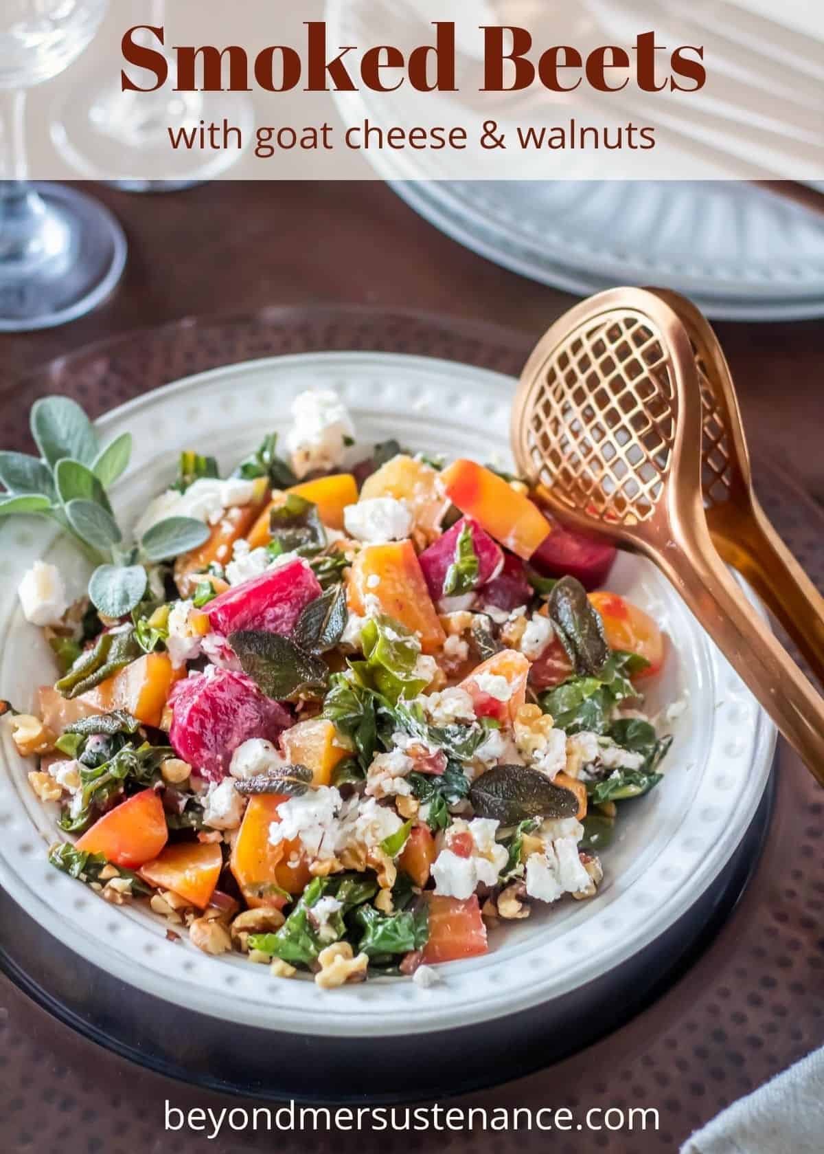 Smoked Beets with Goat Cheese • Beyond Mere Sustenance