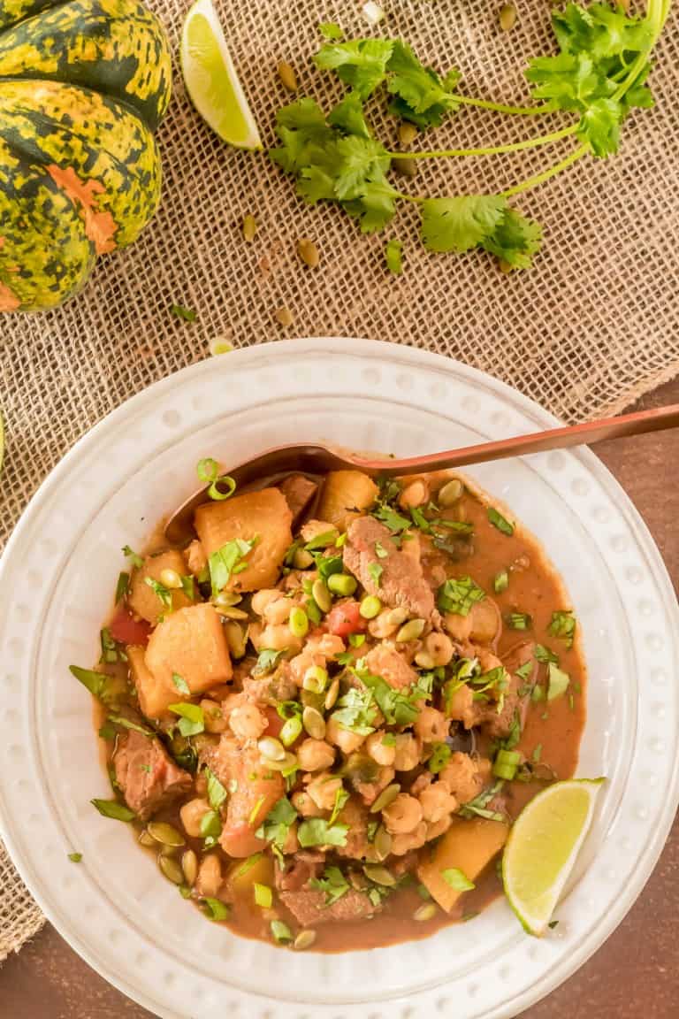 Instant Pot Pork and Pumpkin Stew • Beyond Mere Sustenance