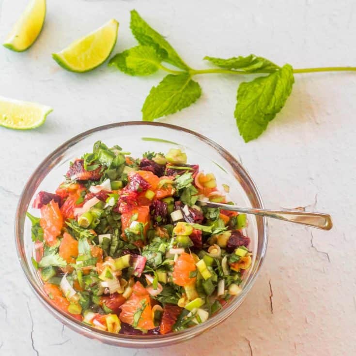 Easy Mexican Citrus Salsa • Beyond Mere Sustenance