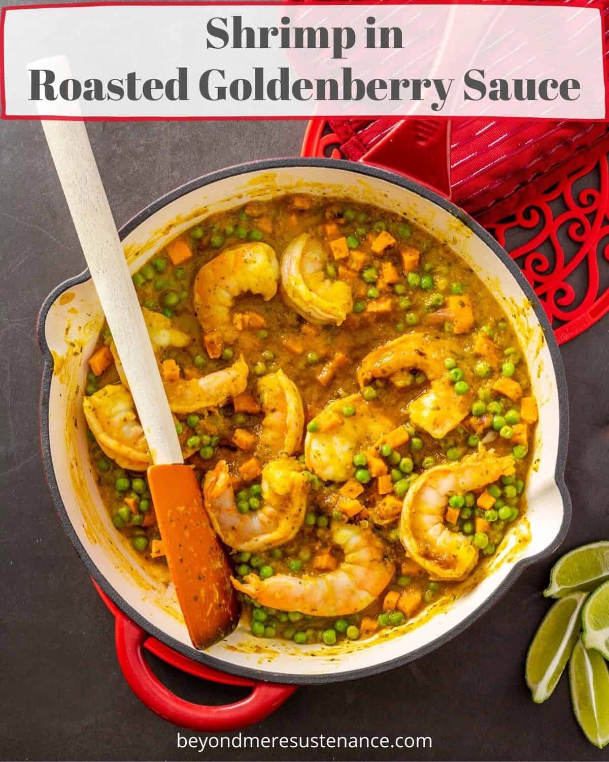 Shrimp in Roasted Goldenberry Sauce • Beyond Mere Sustenance
