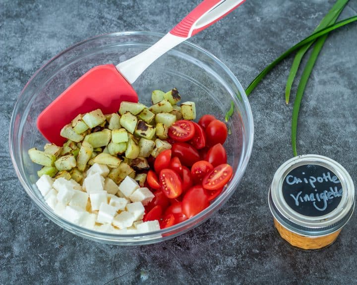 Grilled Chayote Salad • Beyond Mere Sustenance