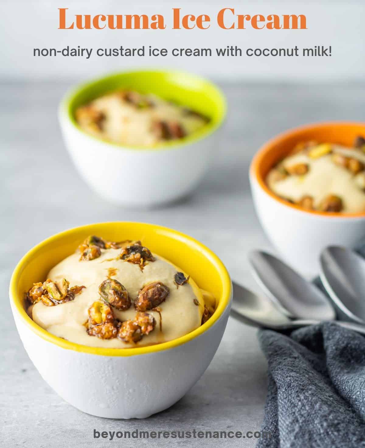 Coconut Lucuma Ice Cream • Beyond Mere Sustenance