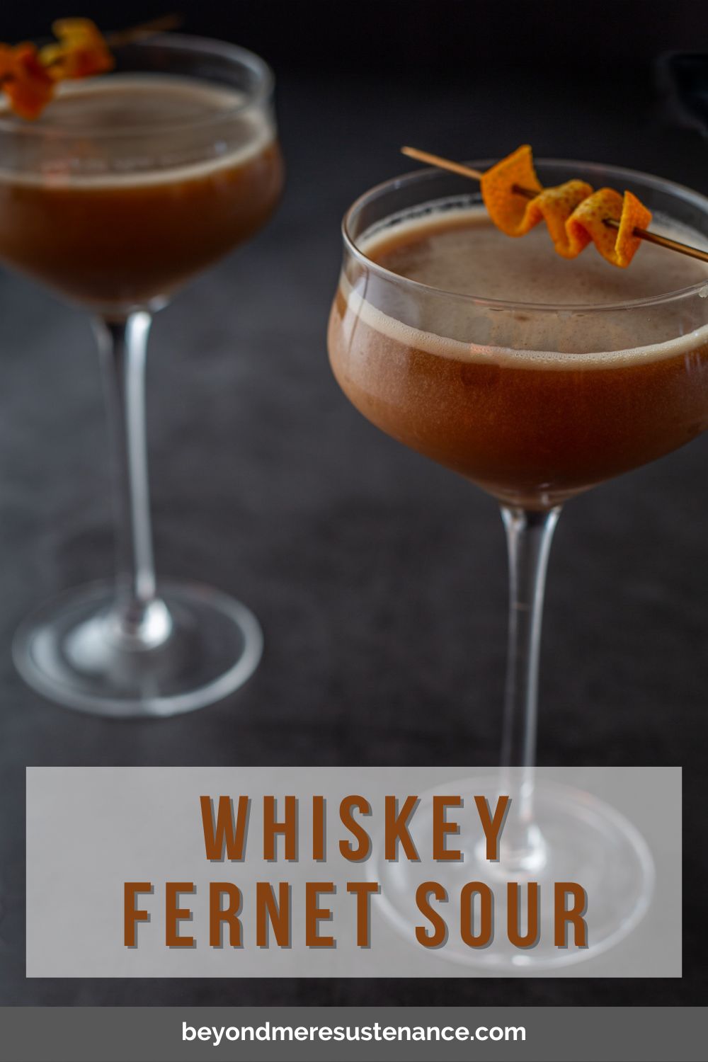 Whiskey Fernet Sour • Beyond Mere Sustenance