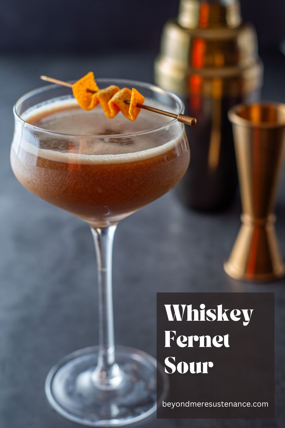 Whiskey Fernet Sour • Beyond Mere Sustenance