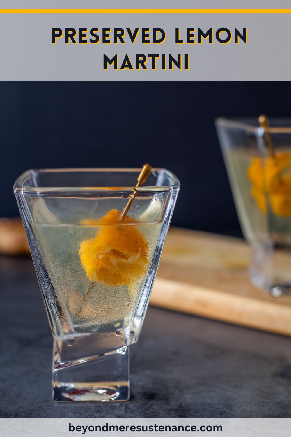 Preserved Lemon Martini Beyond Mere Sustenance