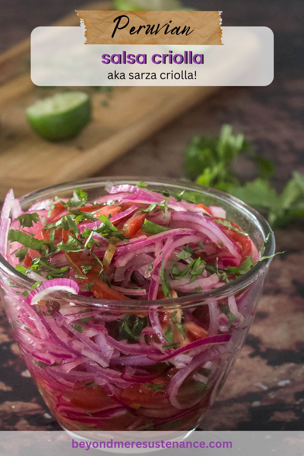 Peruvian Salsa Criolla • Beyond Mere Sustenance