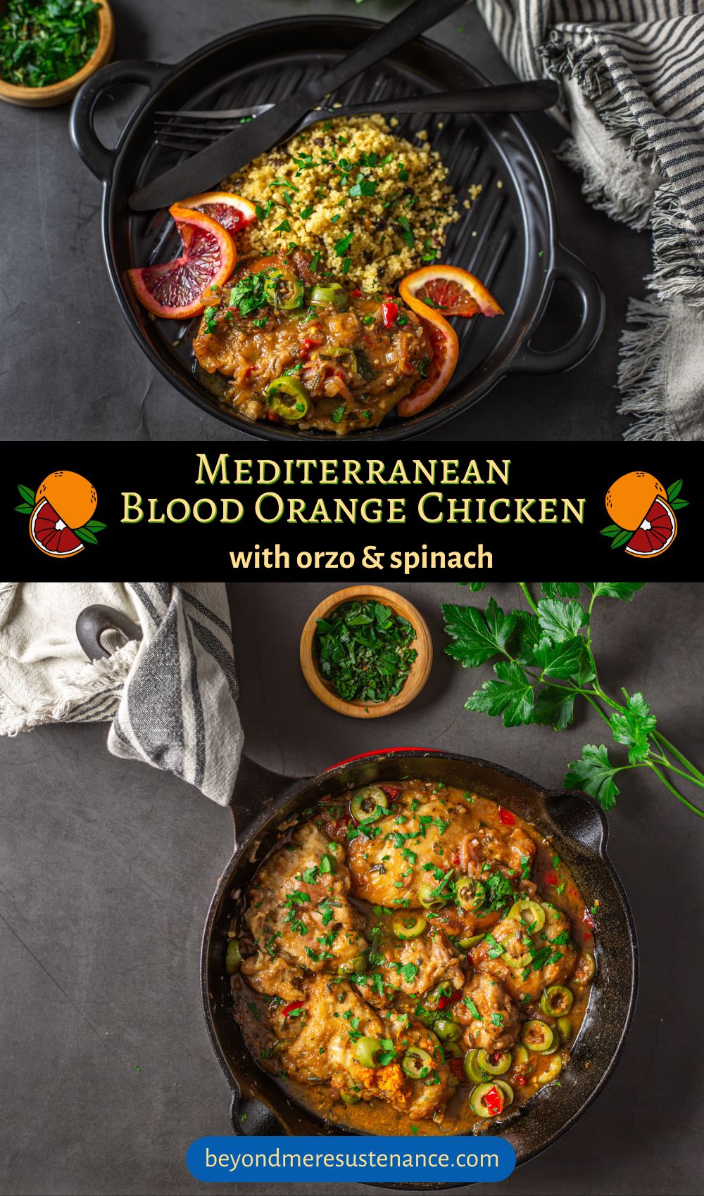 Mediterranean Blood Orange Chicken • Beyond Mere Sustenance