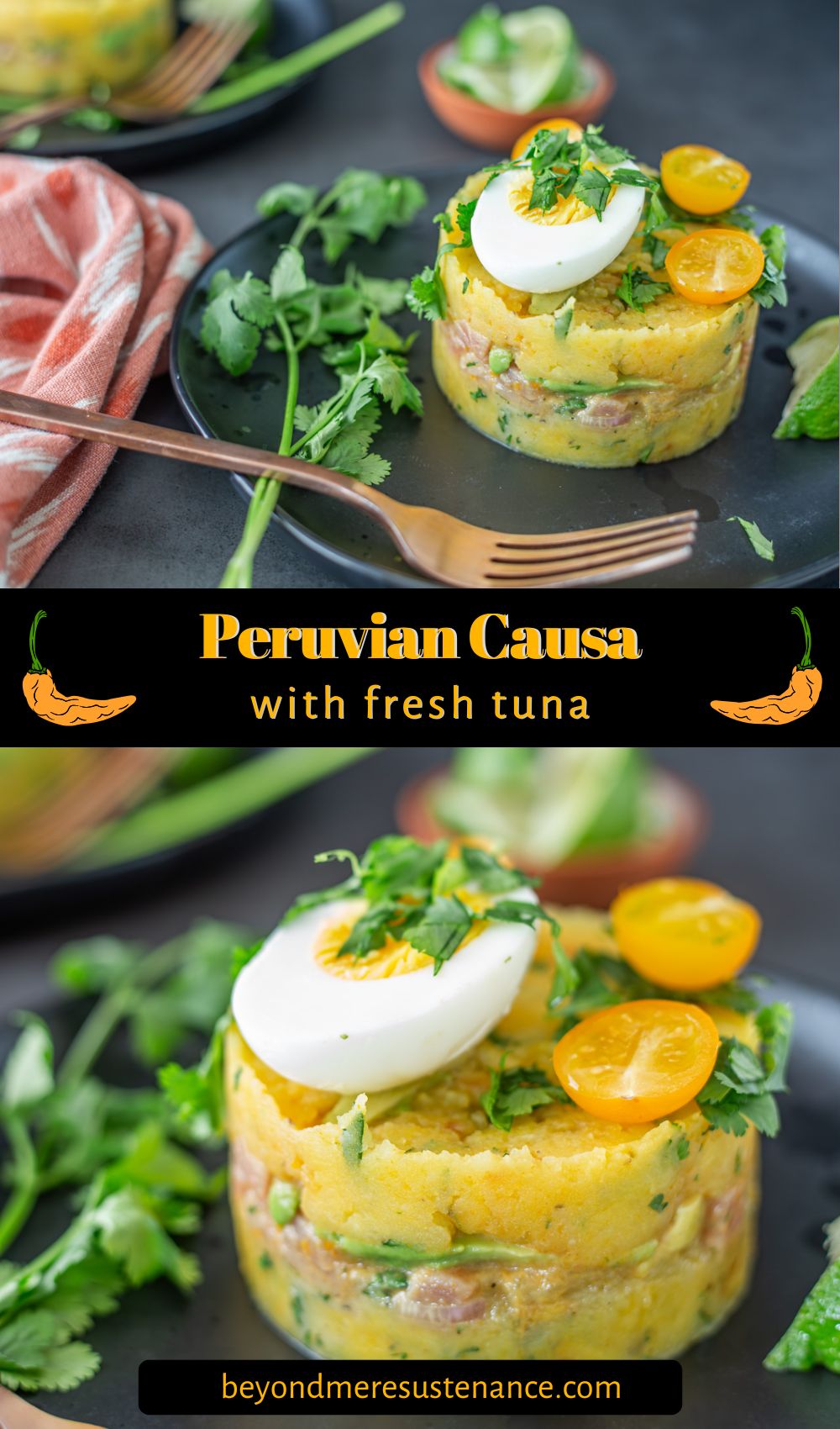 Peruvian Causa with Fresh Tuna • Beyond Mere Sustenance
