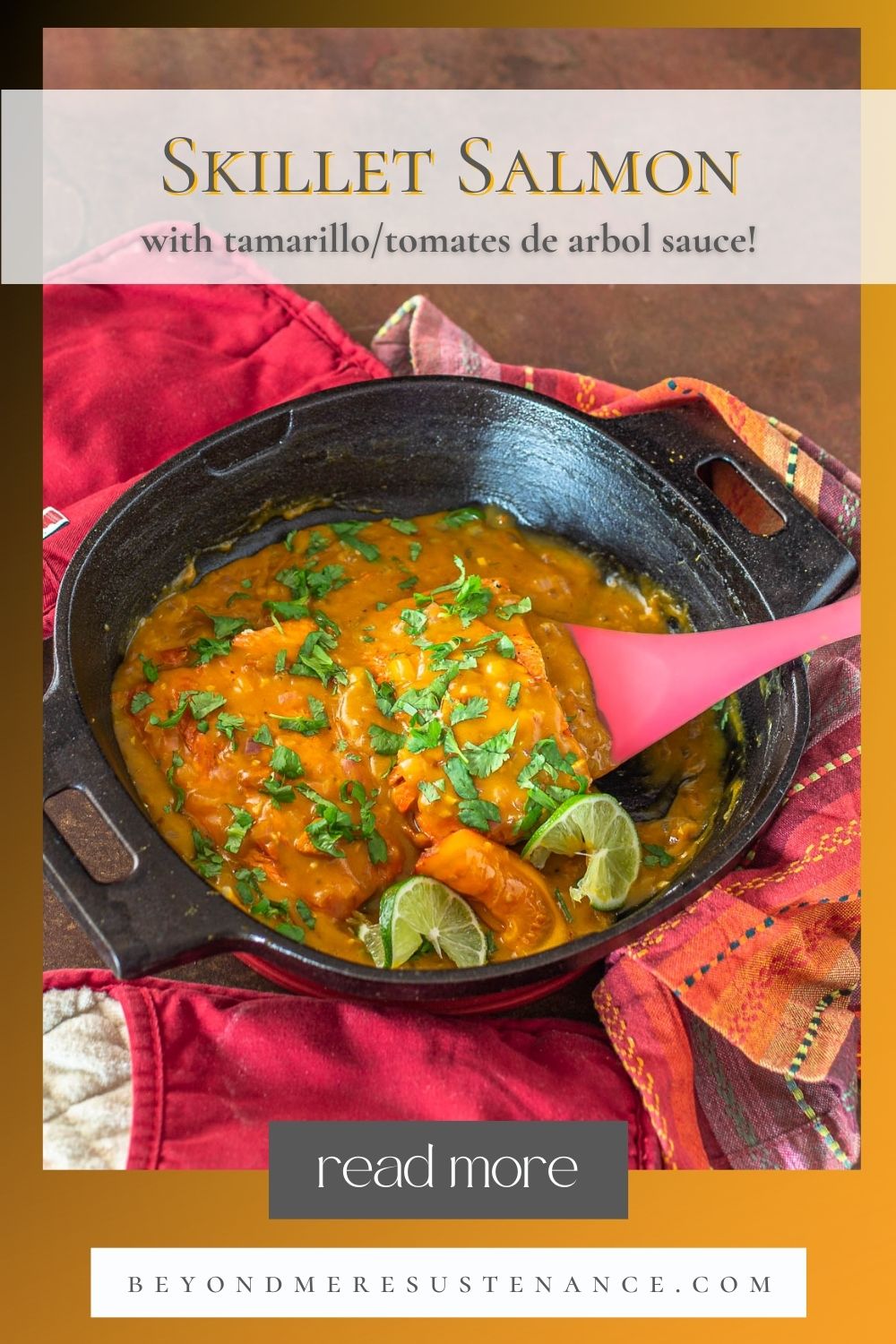 Latin Salmon with Savory Tamarillo Sauce • Beyond Mere Sustenance