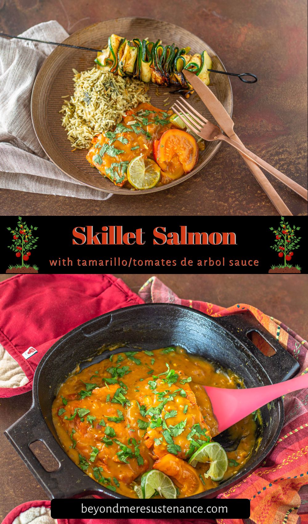 Latin Salmon with Savory Tamarillo Sauce • Beyond Mere Sustenance